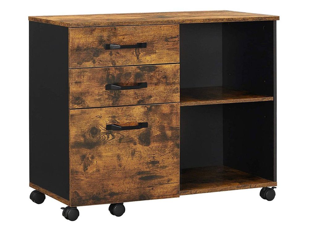 Aktenschrank Rollcontainer Druckerständer mit Rollen AURORA (Neu und ...