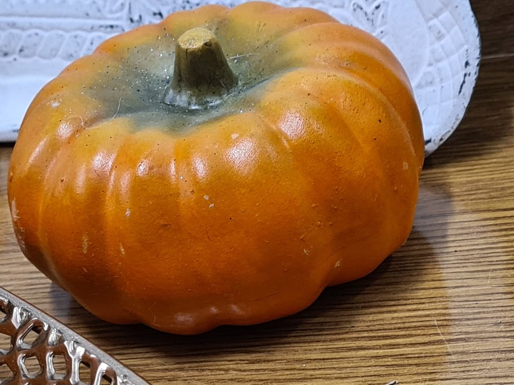 1 Deko Zierkürbis aus Ton, 11x7 cm (Neu (gemäss Beschreibung)) in ...