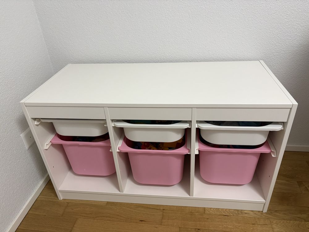 Trofast Regal von IKEA, weiss, inkl. 3 rosa Boxen! (Neu (gemäss ...