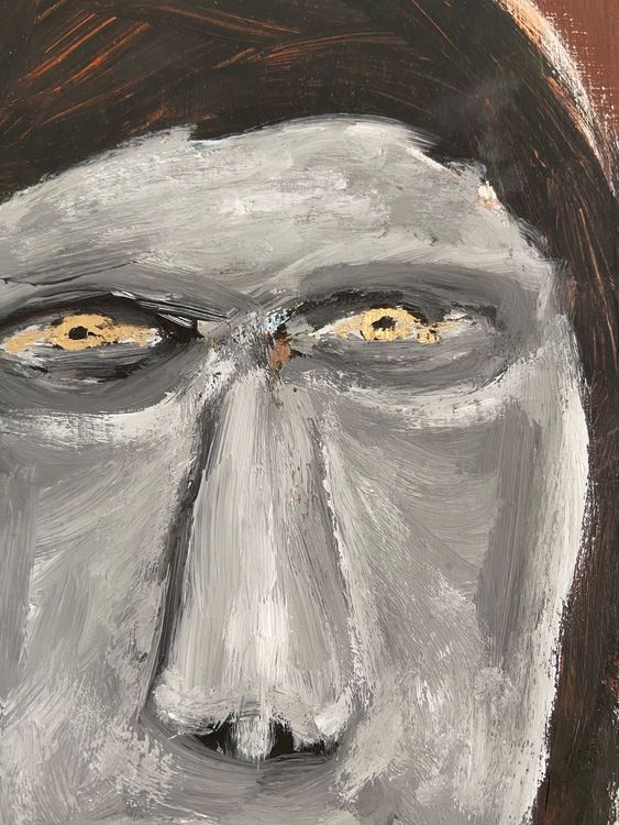 Bild Art Brut Doppeltes Portrait Peter Ammon 2014 | Kaufen auf Ricardo