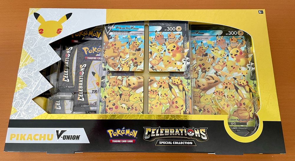 Pokemon Celebrations Pikachu V Union Box (Neu und originalverpackt) in ...