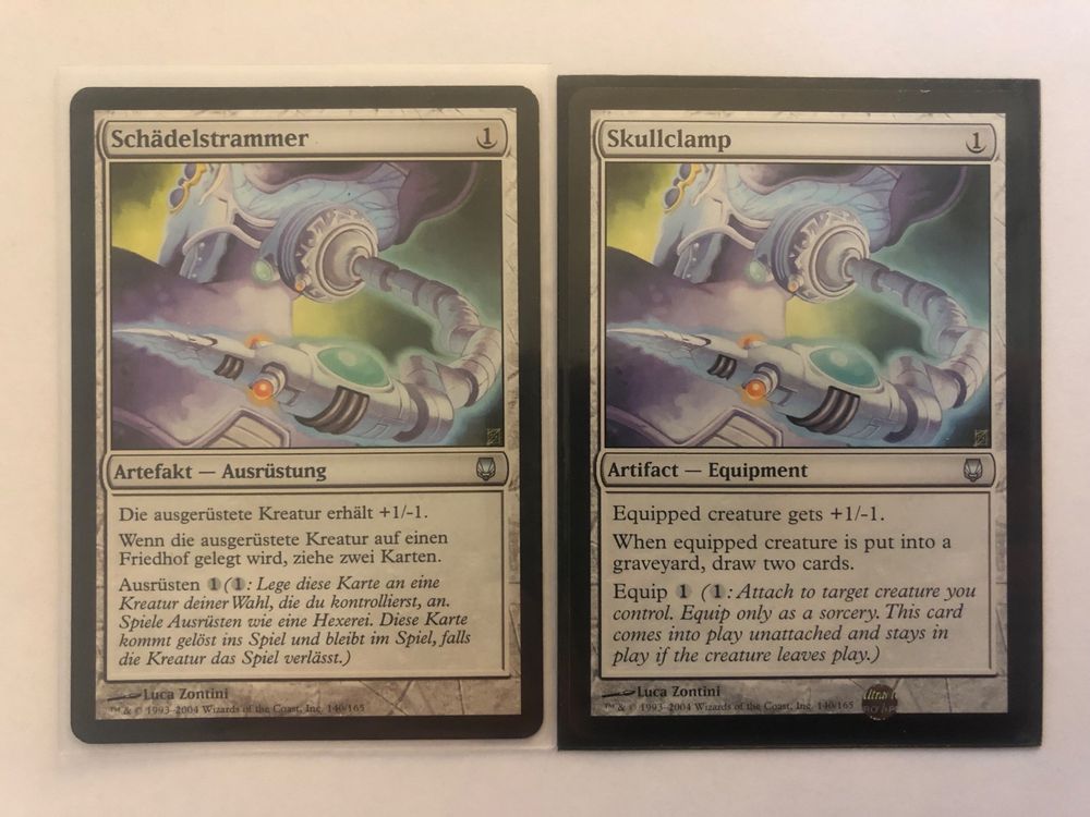 Magic the Gathering - 2x Skullclamp (Gebraucht) in Basel für CHF 14 ...