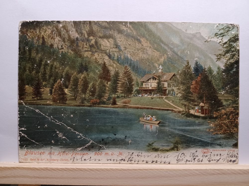 BE, Blausee mit Hotel-Pension, 1904 (Gebraucht) in Aarau Rohr für CHF 6 – mit Lieferung auf ...