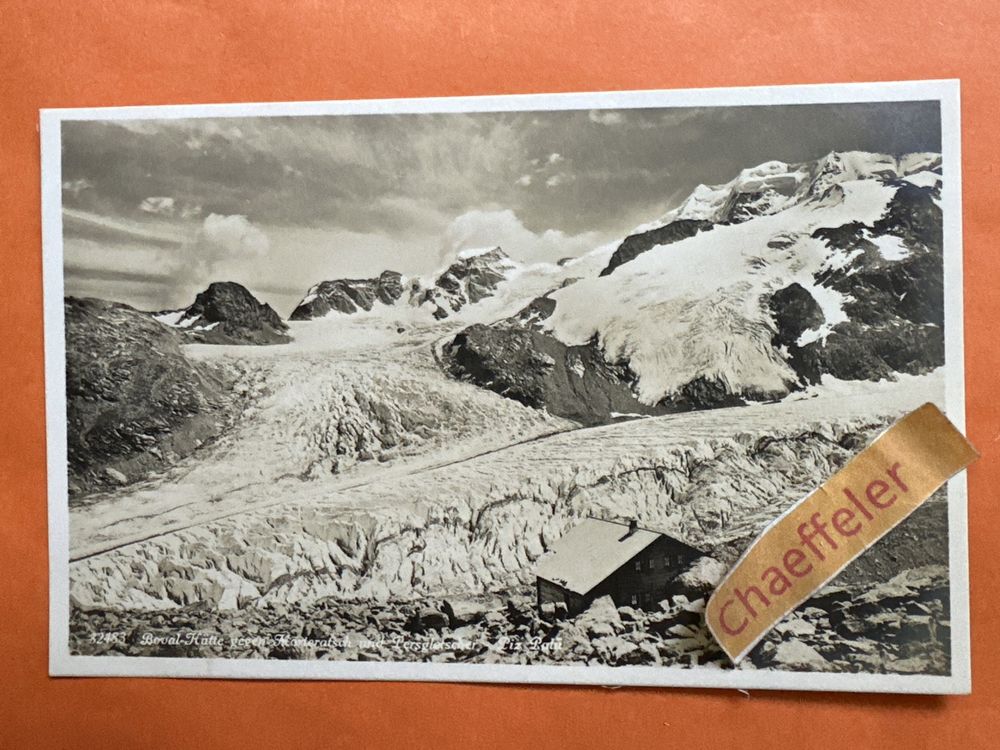 32483 Boval-Hütte gegen Morteratsch und Perschgletscher, Piz (Gebraucht ...