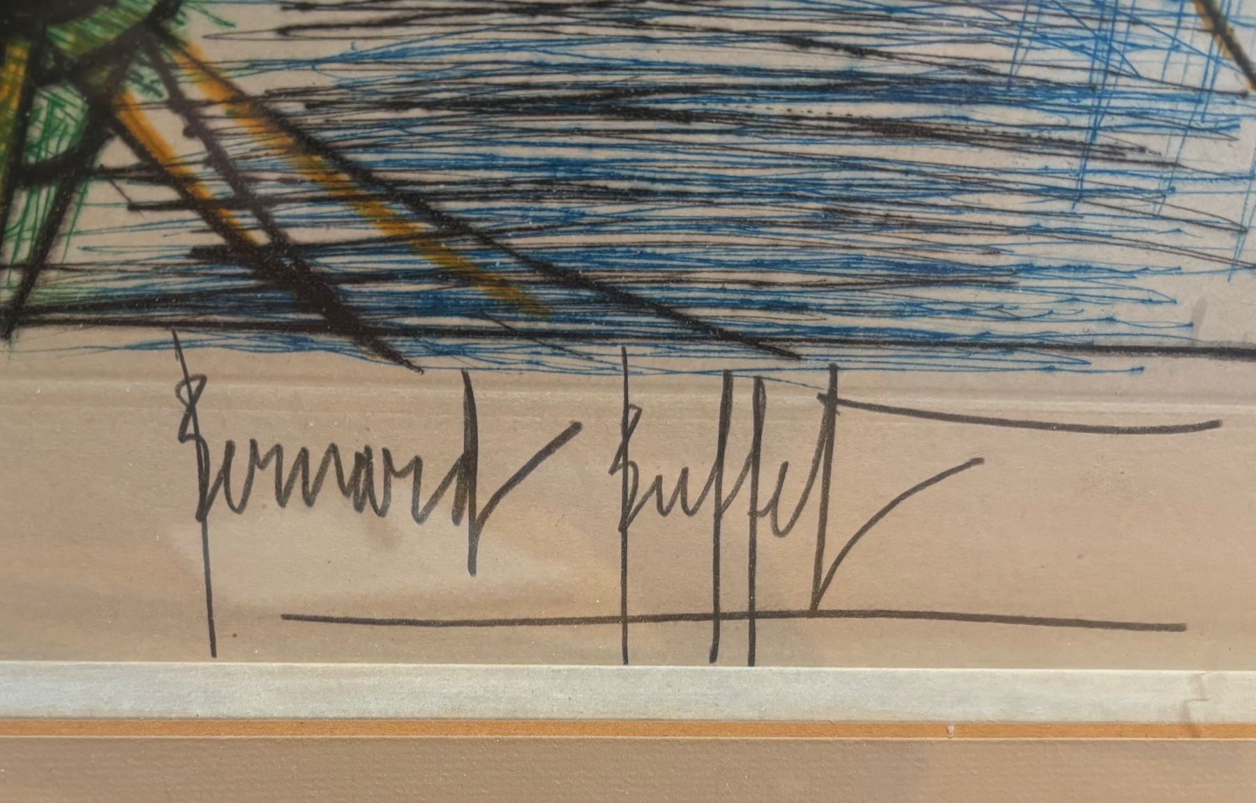 Lithographie port de Saint-Tropez Bernard Buffet (D'occasion) à Chénens ...