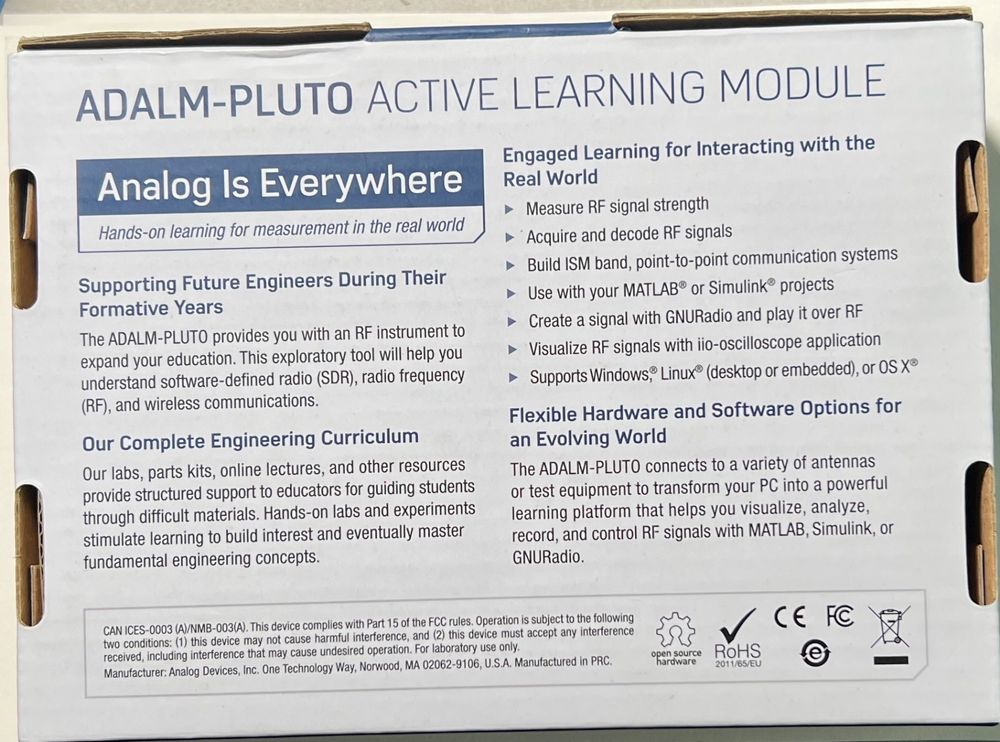Adalm Pluto SDR Learning Kit in Originalverpackung (Gebraucht) in ...