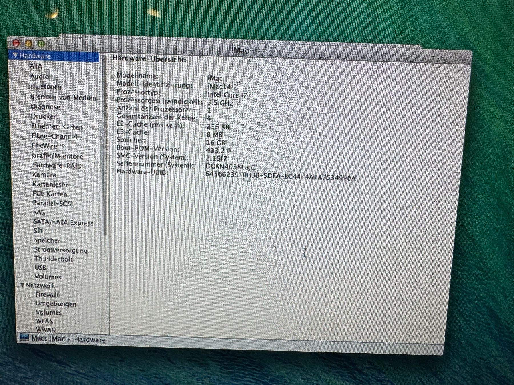 I-Mac 27" 2560x1440 / i7 (Gebraucht) in Seftigen für CHF 101 – mit ...