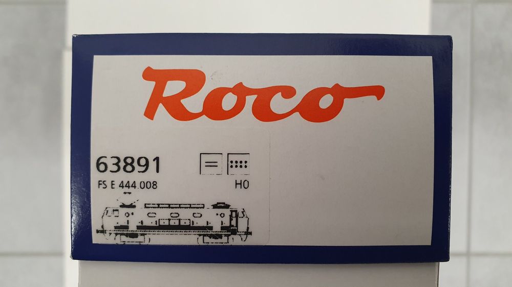 Roco 63891 FS E 444 008, grau/rot, Ep IV-V, mit Decoder (Neu und ...