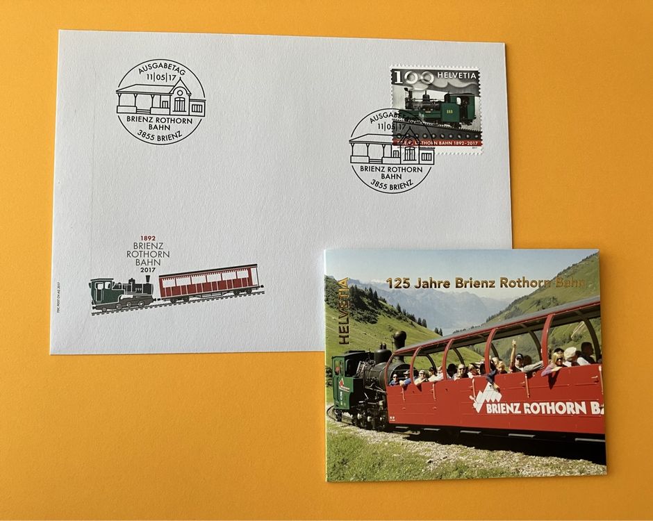 Brienz Rothorn Bahn 125 Jahre 2017, FDC + Markenheft | Kaufen auf Ricardo