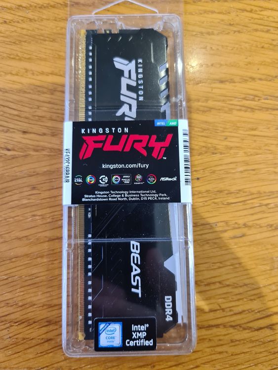 Kingston RAM 8GB Fury Beast 3200MHz DDR4 KF432C16BBA/8 (Neu und ...