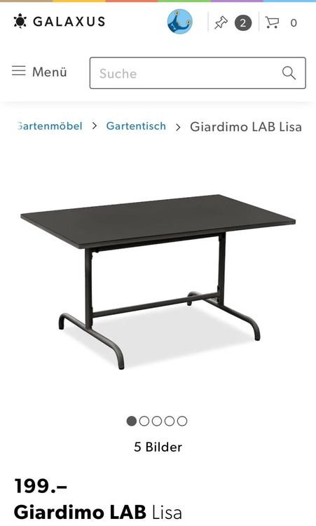 Gartentisch Giardimo LAB Lisa | Kaufen auf Ricardo