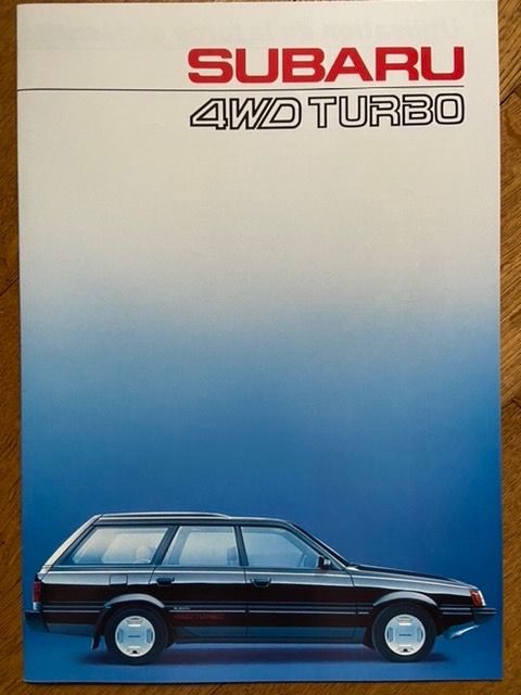 SUBARU 4WD TURBO Prospekt Markt Schweiz - Catalogue en fr (Gebraucht ...