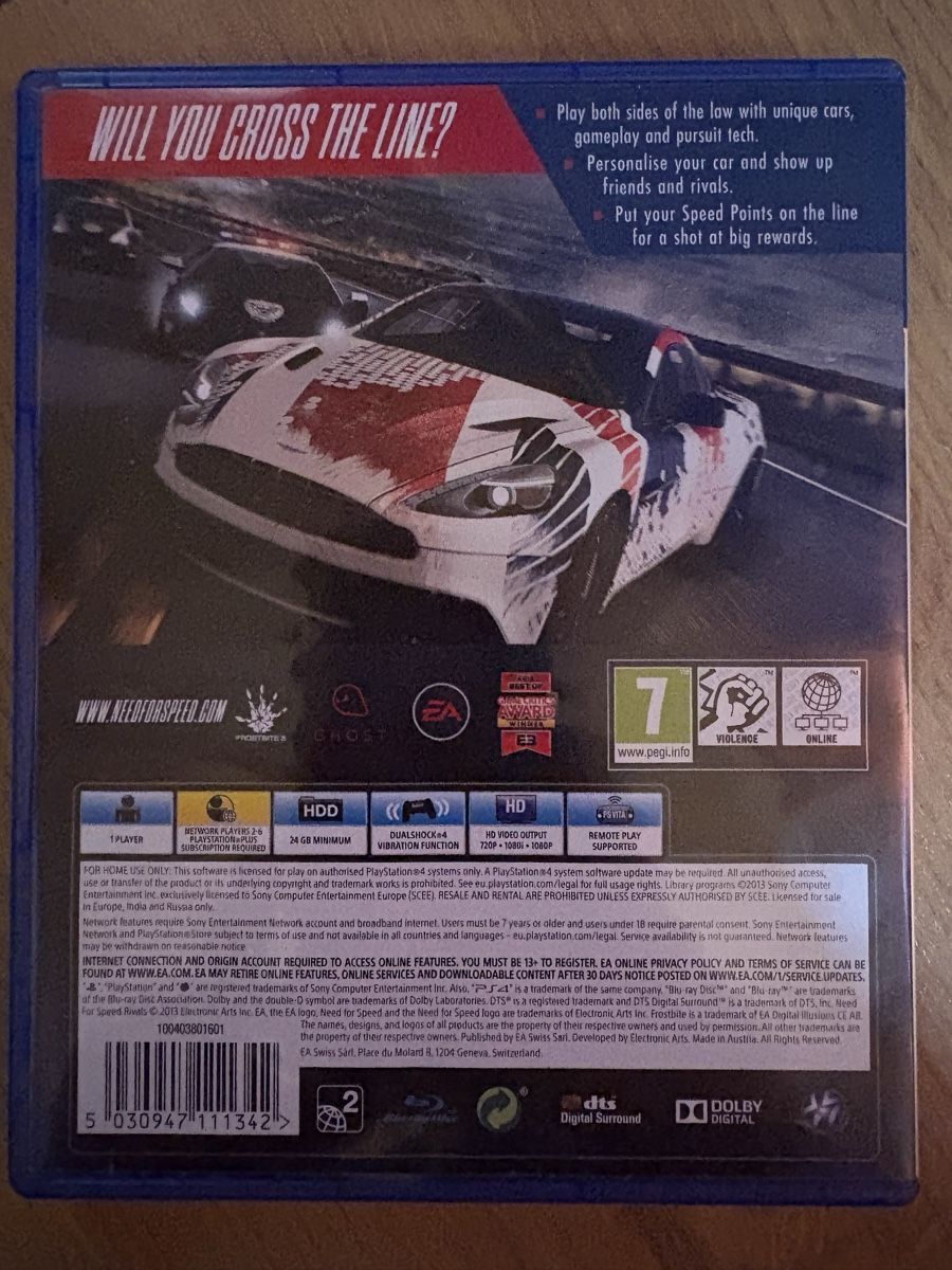 Need for Speed Rivals (NFS) PS4 (Gebraucht) in Dürnten für CHF 8 – mit ...