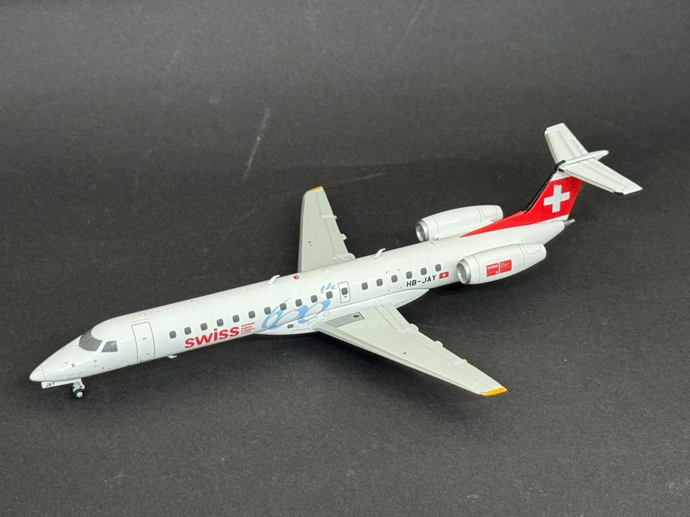 Embraer ERJ-145 Swiss 600 HB-JAY 1:200 Aircraft Model (Neu und ...