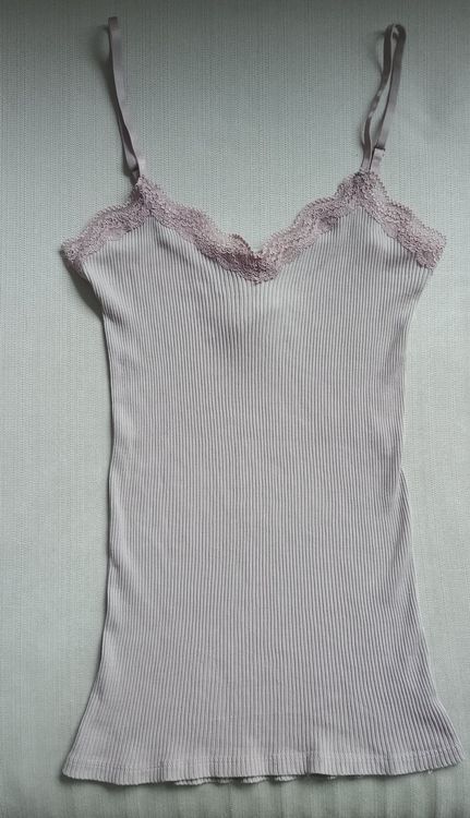 *NEU* Nile Top Trägertop mit Seide Spitzen S zu Nile NP 99.- (Neu ...