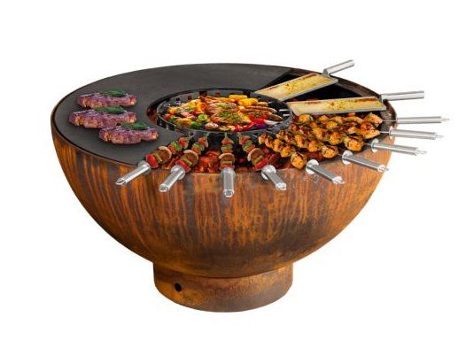 Occ. Mr. Grill Feuerschale Ø 80 cm mit Grillring und Zubehör (Gebraucht ...