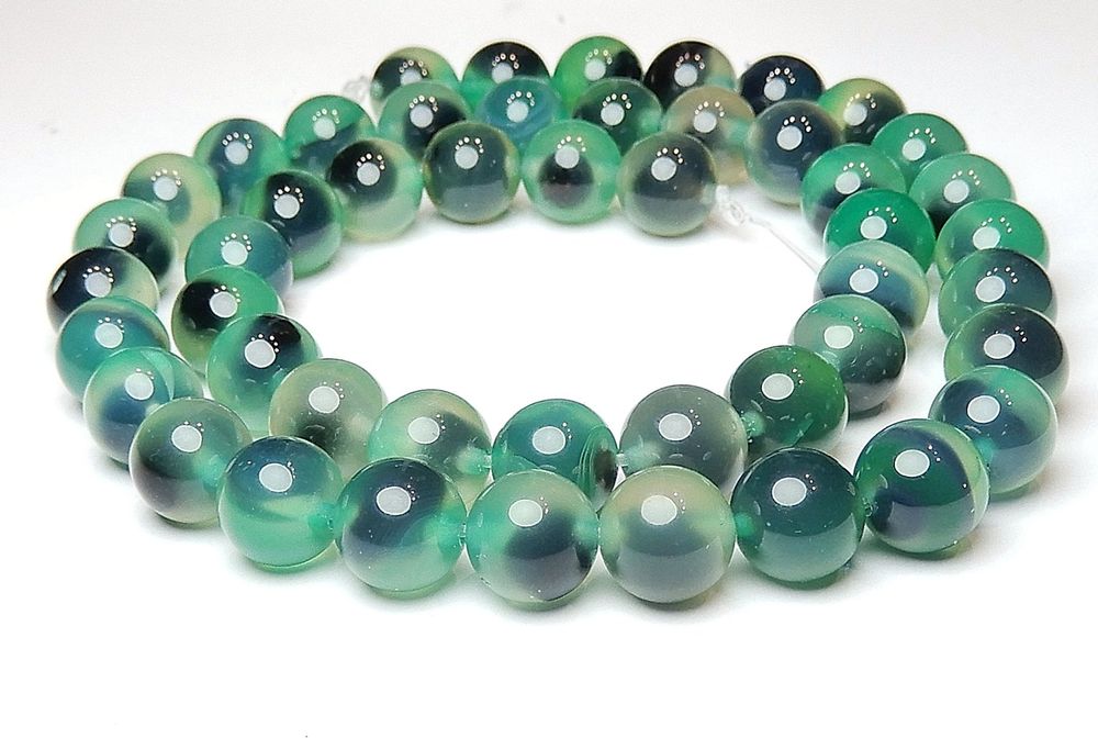 1 Strang echte tolle Phantom Quarz Perlen 8 mm (Neu (gemäss ...