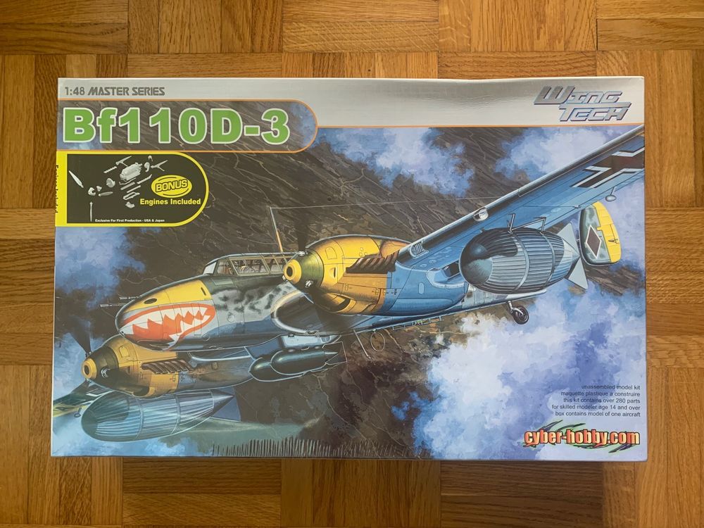 CyberHobby 1/48 Me Bf 110D-3, bonus: engines included (Gebraucht) in ...