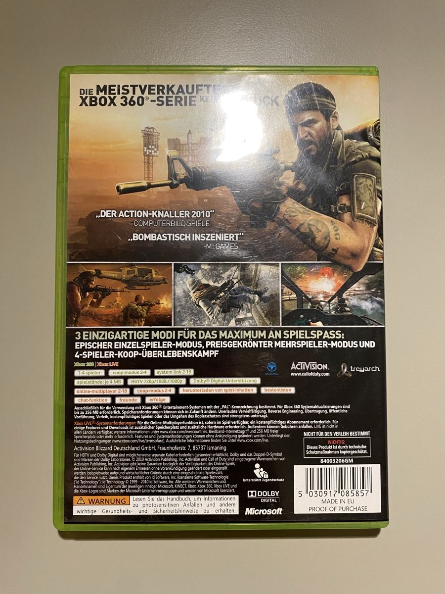 Call of Duty Black Ops für Xbox 360 (Gebraucht) in Langenthal für CHF 3 ...