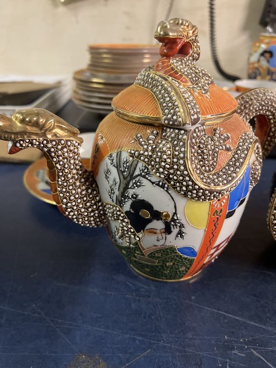 Teeservice antikes Porzellan Satsuma japanisch Moriage (Q) (Gebraucht) in Rorschach für CHF 40 ...