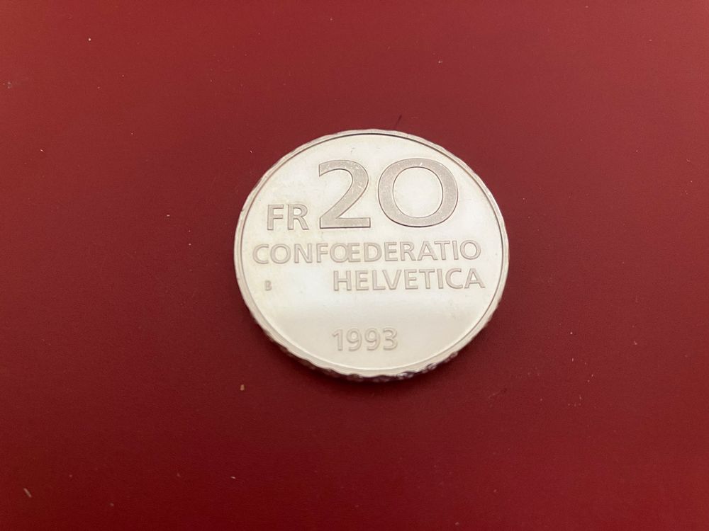 20 Fr. Silbermuenze Paracelsus 1493-1541, 1993, Top Zustand (Neu ...