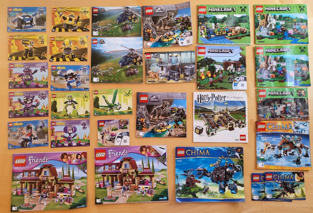 Anleitungen Lego, Mixels,Minecraft,Chima...Konvolut, 1.5 kg. (Gebraucht ...