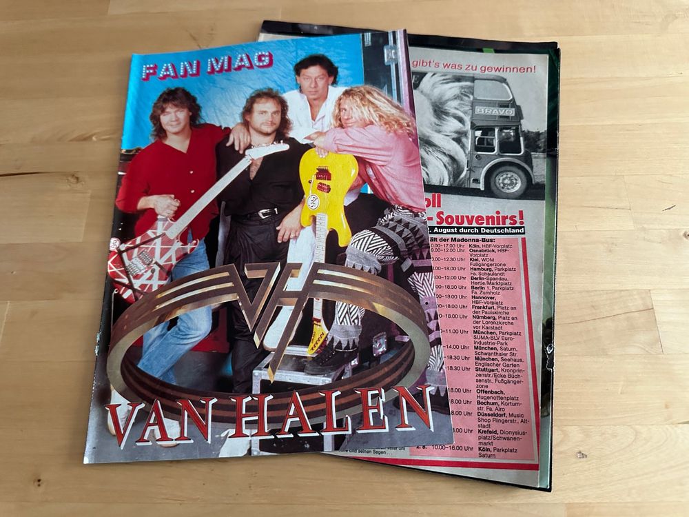 VAN HALEN EDDIE DAVID LEE ROTH SAMMY HAGAR rare Poster 80's | Comprare ...