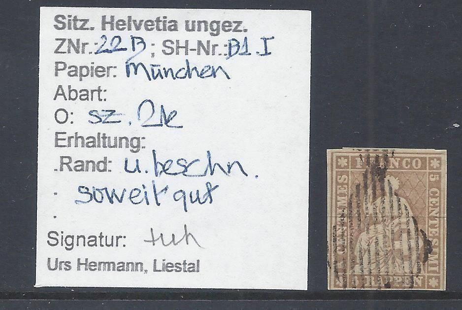 Strubel Nr. 22B mit Befund KP 260.-- (Gebraucht) in Gümligen für CHF 25 – mit Lieferung auf ...