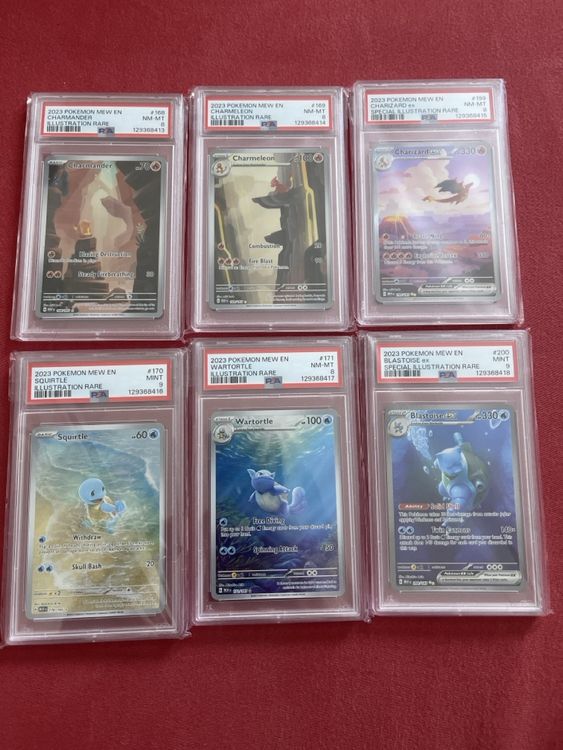 Pokemon Charizard EX SIR , Blastoise EX SIR Collection 151 (Neu und ...