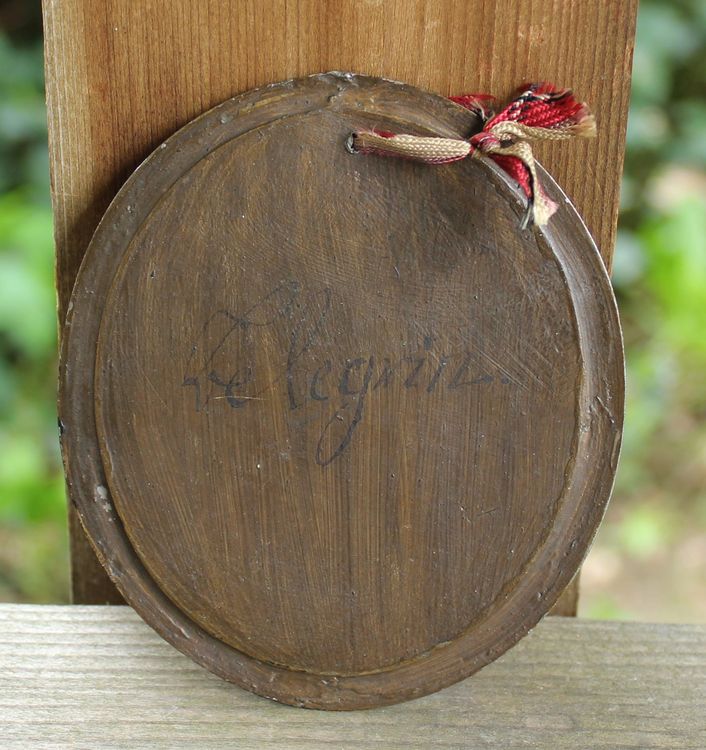 2 Miniatur Malerei Portraits Metall bemalt Weisse + Velegrin | Kaufen auf Ricardo