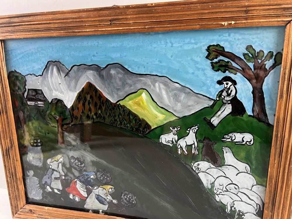 Appenzeller Landschaft Hinterglasmalerei (Gebraucht) in Neuhausen am Rheinfall für CHF 5 – mit ...