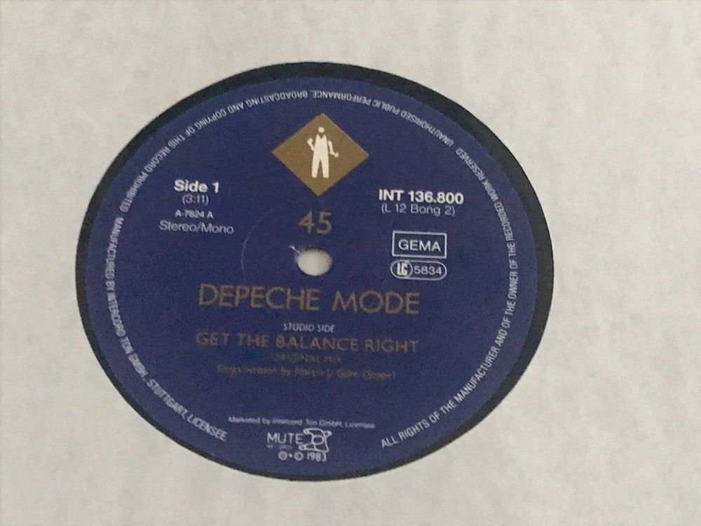 DEPECHE MODE - Get the Balance Right + Live Tracks - Limited (Gebraucht ...