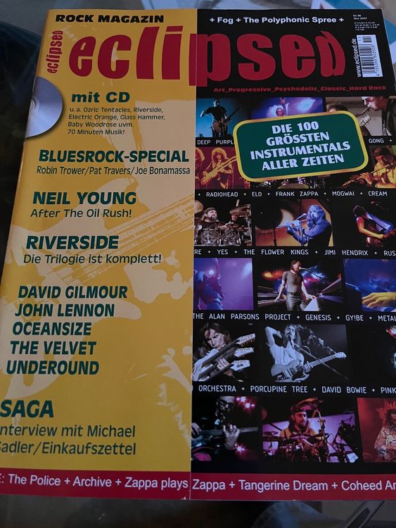 MusikzeitschriftECLIPSED- ProgRock Magazin/Nov.2007 inkl. CD (Gebraucht) in hunzenschwil für CHF ...