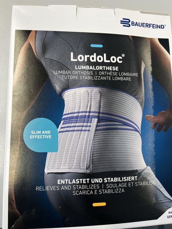 Bauerfeind LordoLoc Rückenbandage Gr. 4 Titan (Neu und originalverpackt ...