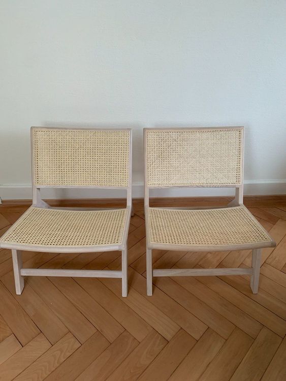 Sessel aus Rattan, Eichenholz, Boho Vintage Rattansessel (Neu (gemäss Beschreibung)) in Luzern ...