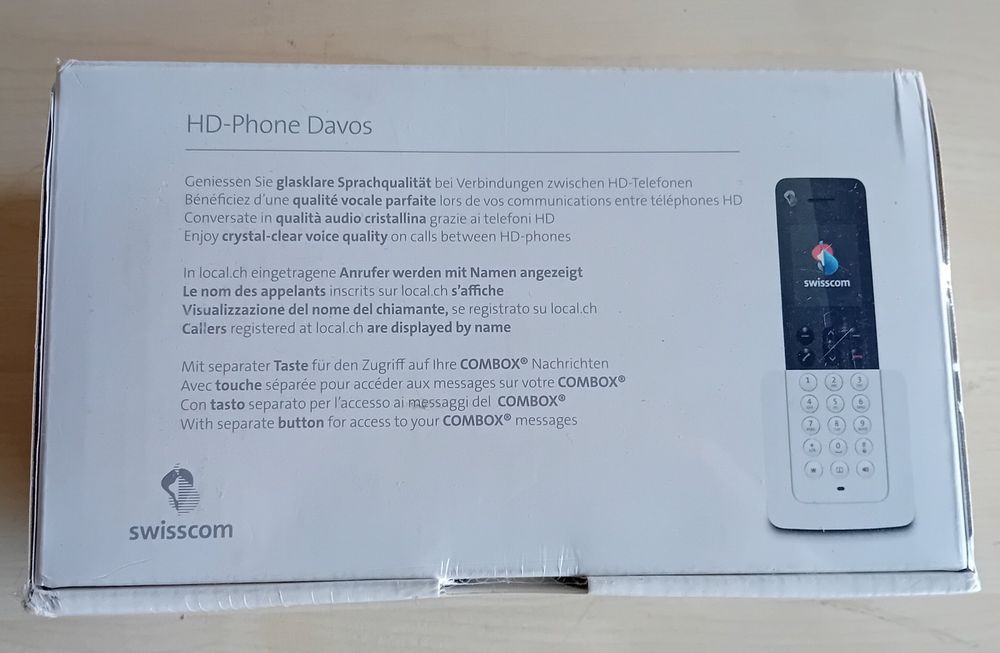 Swisscom HD-Phone Davos in weiss, neu und originalverpackt. (Neu und ...