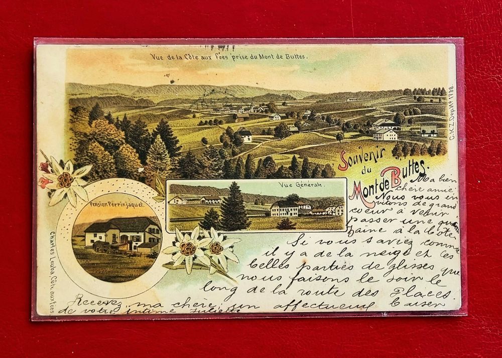 Vue de la Cote aux fees - Litho - 1899 !!!! (Gebraucht) in Rothrist für CHF 26 – mit Lieferung ...