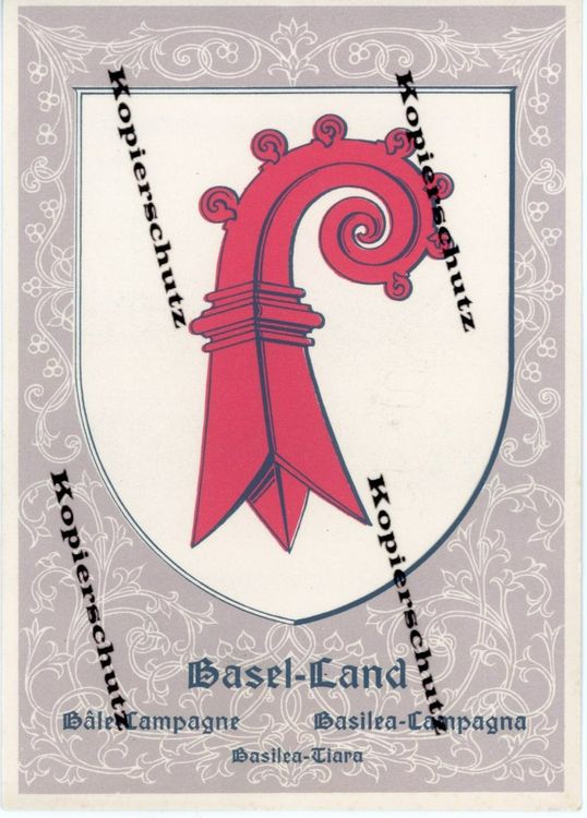 AK Schweiz, Basel-Land Wappen (Gebraucht) in Lohn-Ammannsegg für CHF 4 ...