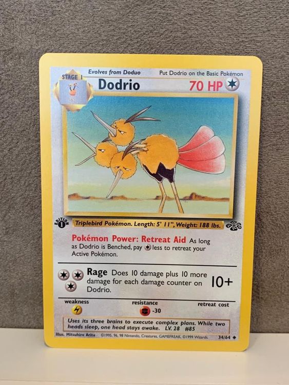 34/64 *1.Edition Dodrio ENG Pokemon Jungle (Gebraucht) in Fislisbach ...
