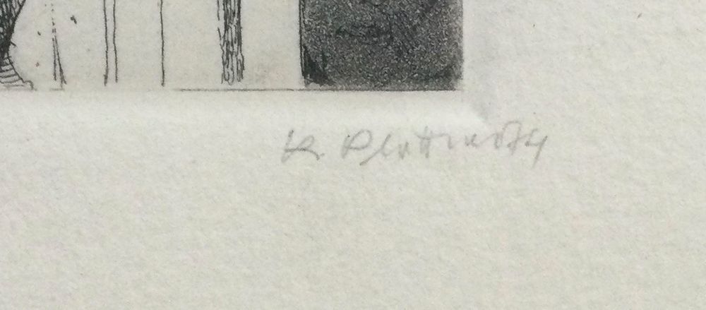 Karl PLATTNER (1919-1986) Radierung Handsigniert (Gebraucht) in Root ...