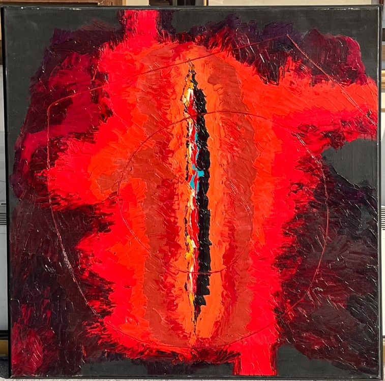 60.er Jahre Grosse Ölgemälde auf Leinwand, Vs. Unl. Signiert (Gebraucht) in Root für CHF 504 ...