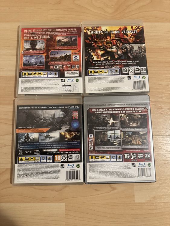 PS3 Action Spiele Bundle – 4 Games – guter Zustand (Gebraucht) in ...