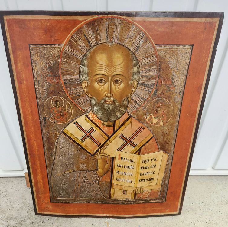 Grosse Antike Russische Ikone (Gebraucht) in Wauwil für CHF 975 – mit Lieferung auf Ricardo kaufen