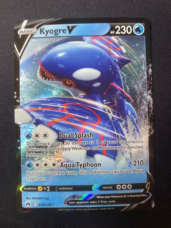 Kyogre V 37 - Crown Zenith - EN (Neu (gemäss Beschreibung)) in Hausen ...