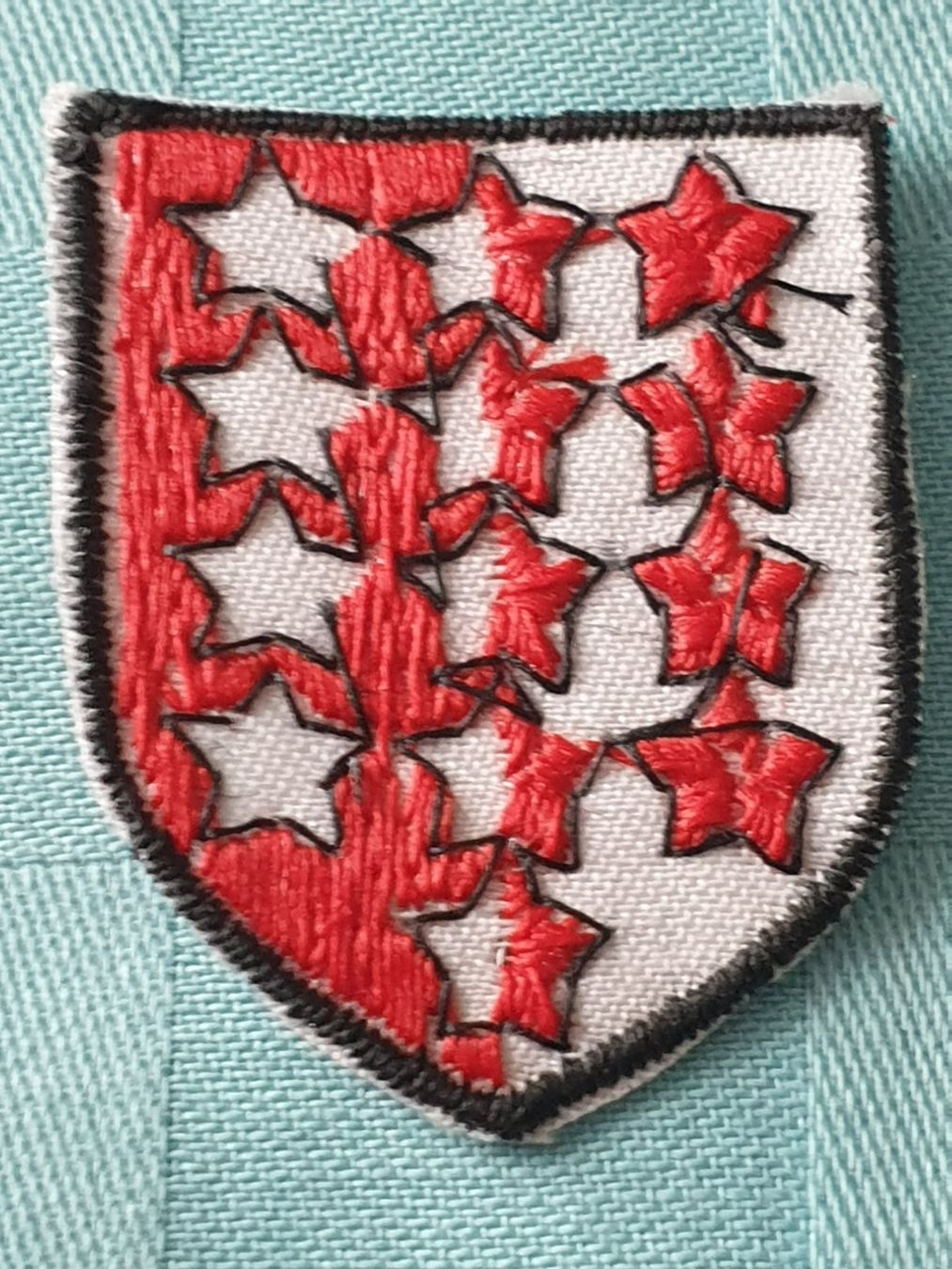Vintage Badge Wappen Kanton Wallis ST. GALLER STICKEREI (Gebraucht) in ...