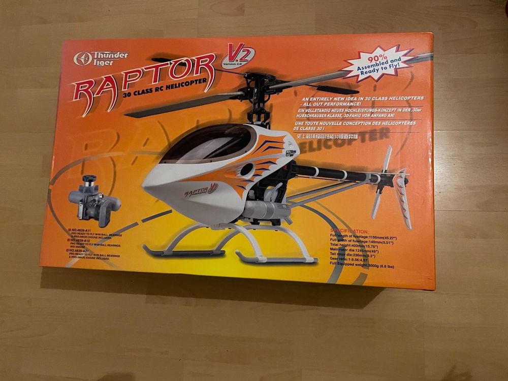 RC Helikopter Thunder Tiger Raptor V2.0 (Neu (gemäss Beschreibung)) in ...