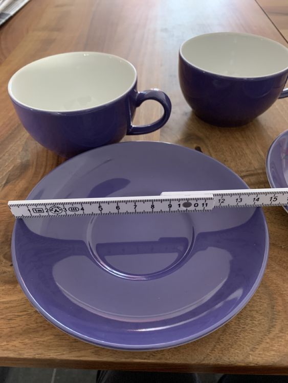 DIBBERN: 2 blaue Kaffee-Tassen mit Unterteller | Kaufen auf Ricardo