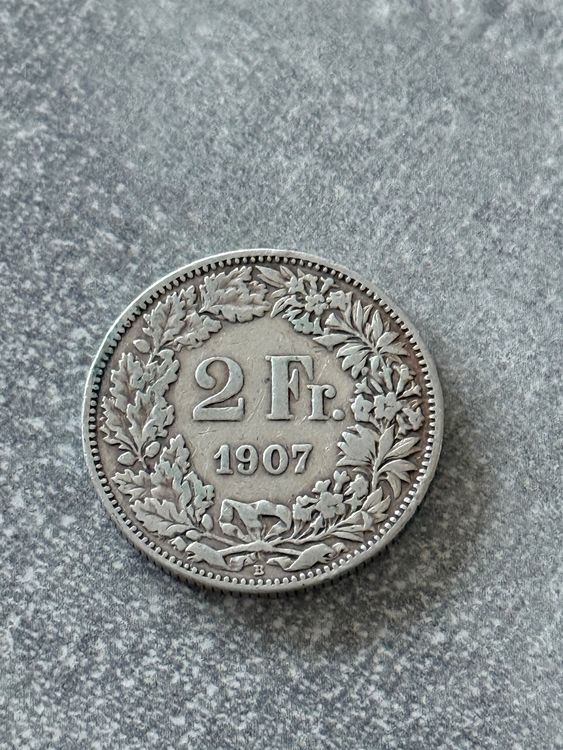 2 Franken 1907 Rar (Gebraucht) in Wallisellen für CHF 9 – mit Lieferung auf Ricardo kaufen
