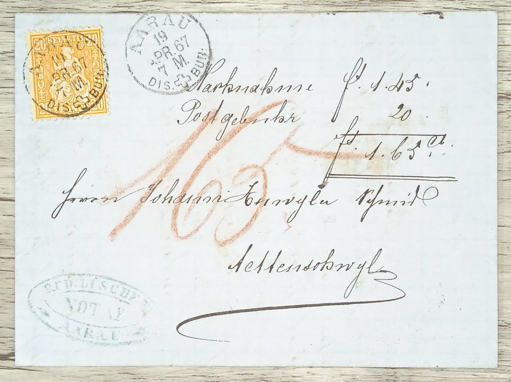 TR15 Enveloppe + Timbre Suisse 1867 | Kaufen auf Ricardo