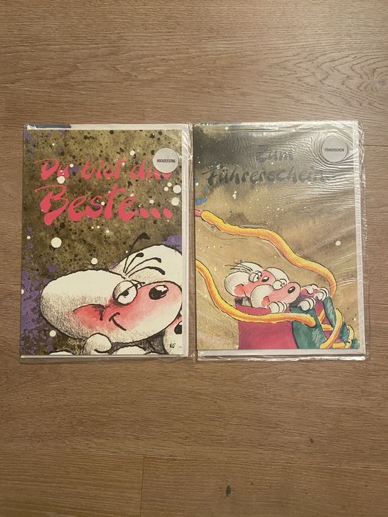 2 grosse Diddl Karten in der Orginalverpackung (Neu (gemäss ...